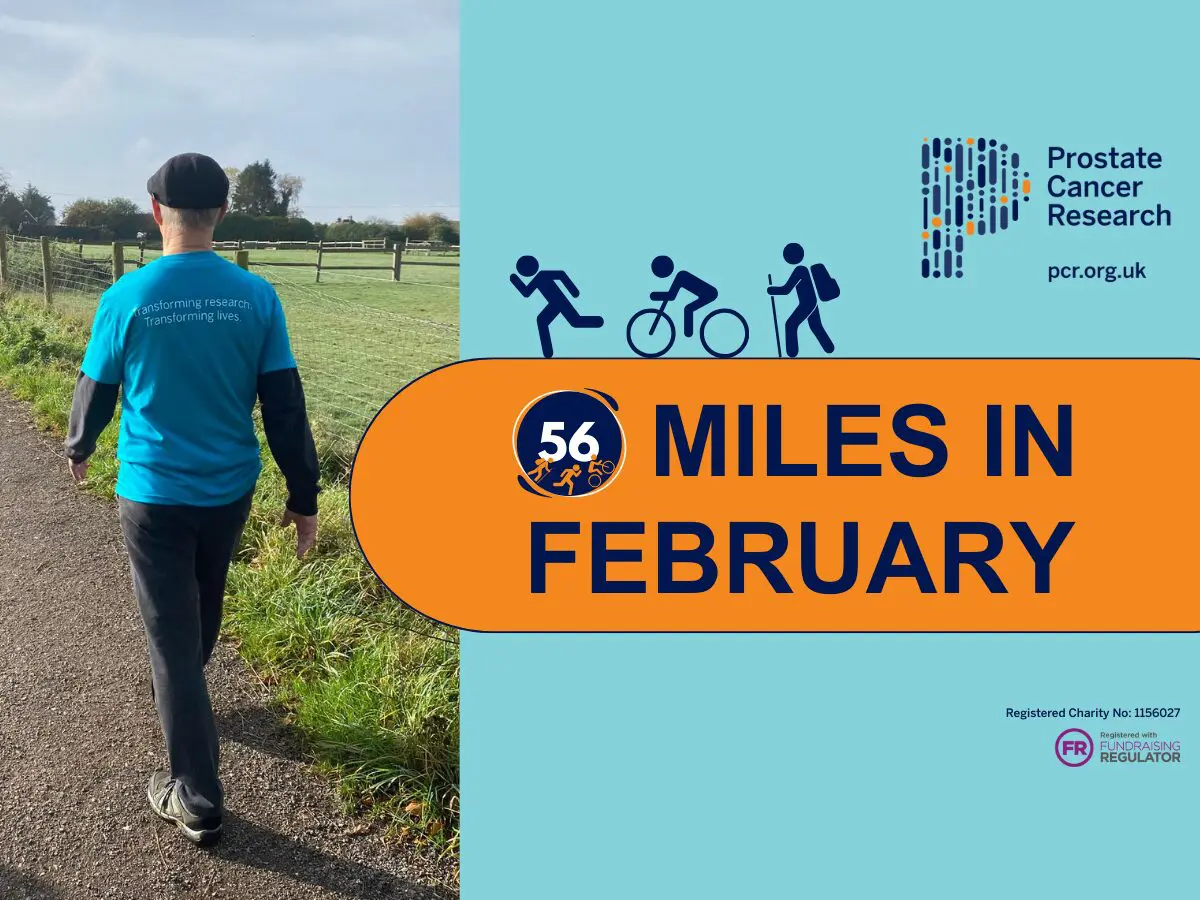 56 Miles in February Challenge - Prostate Cancer Research
